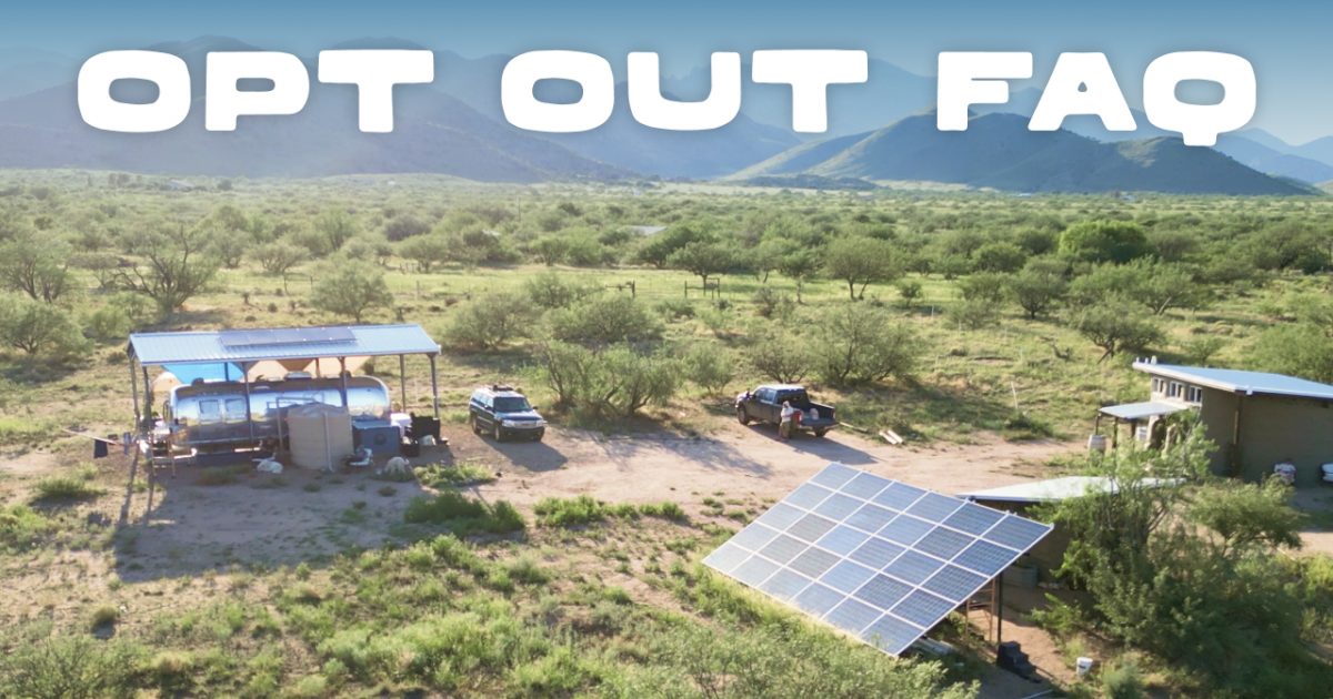 Opt Out FAQ - Tiny Shiny Home
