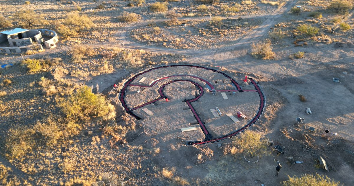 Hyperadobe Roundhouse - The Foundation - Tiny Shiny Home