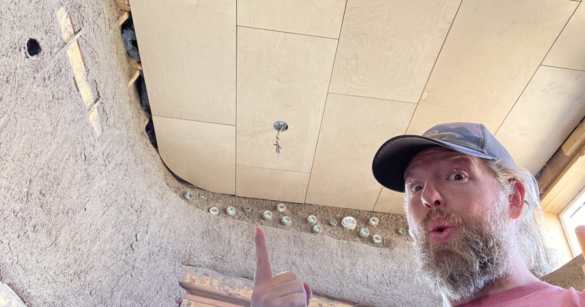 Hyperadobe Solar Shed Office - Scratch Coat, Electrical Wires ...