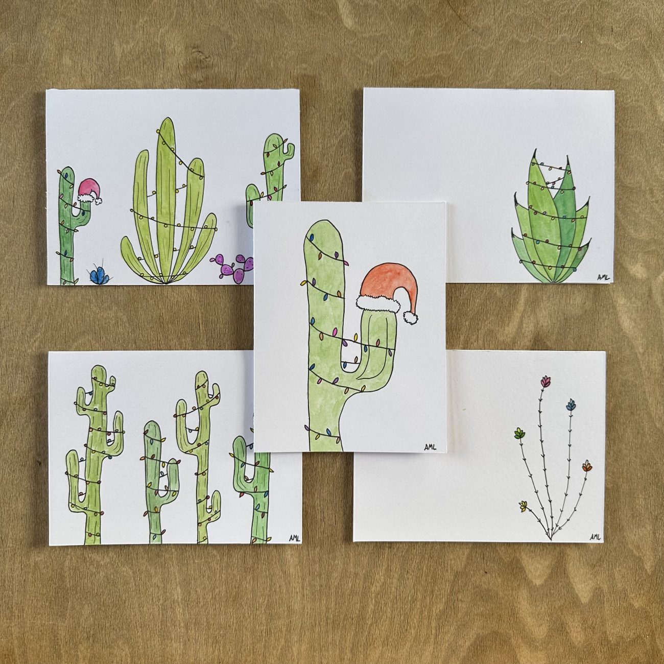 Holiday Desert Greeting Cards - Tiny Shiny Home