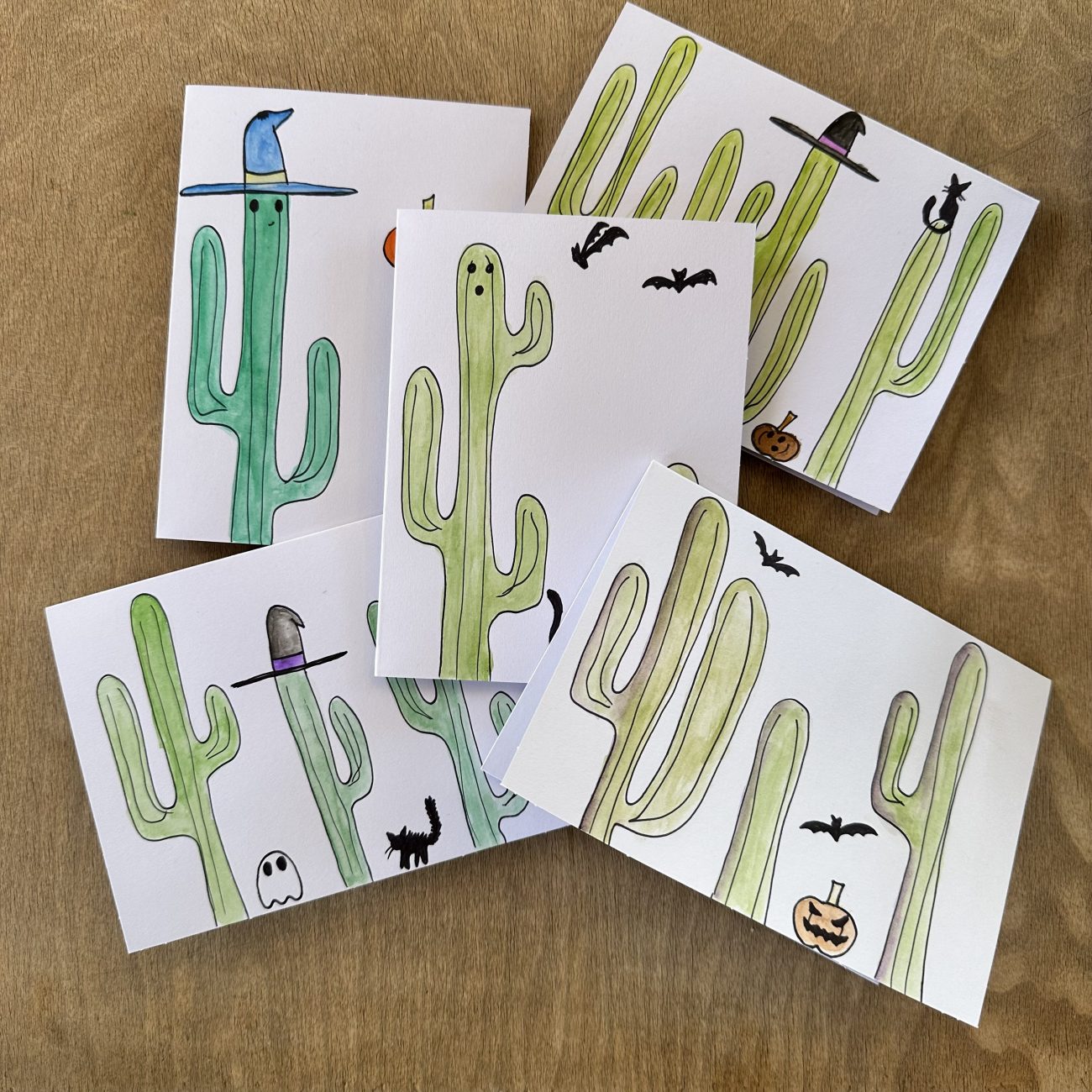 Hand Drawn Desert Greeting Cards - Tiny Shiny Home